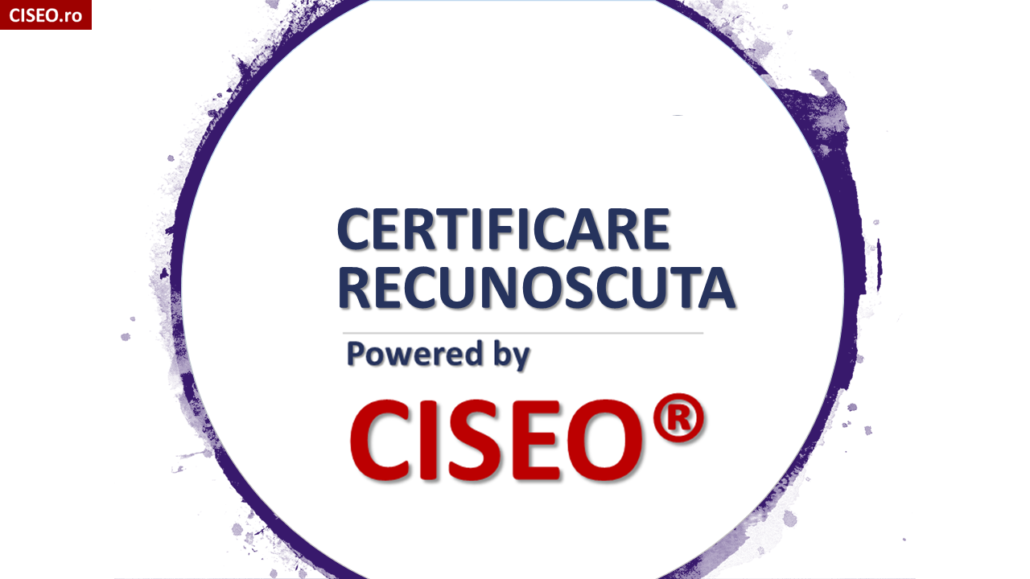 CURSURI ONLINE: CERTIFICARE RECUNOSCUTA | CISEO® Registrar for ...